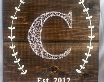 Monogram string art | Etsy