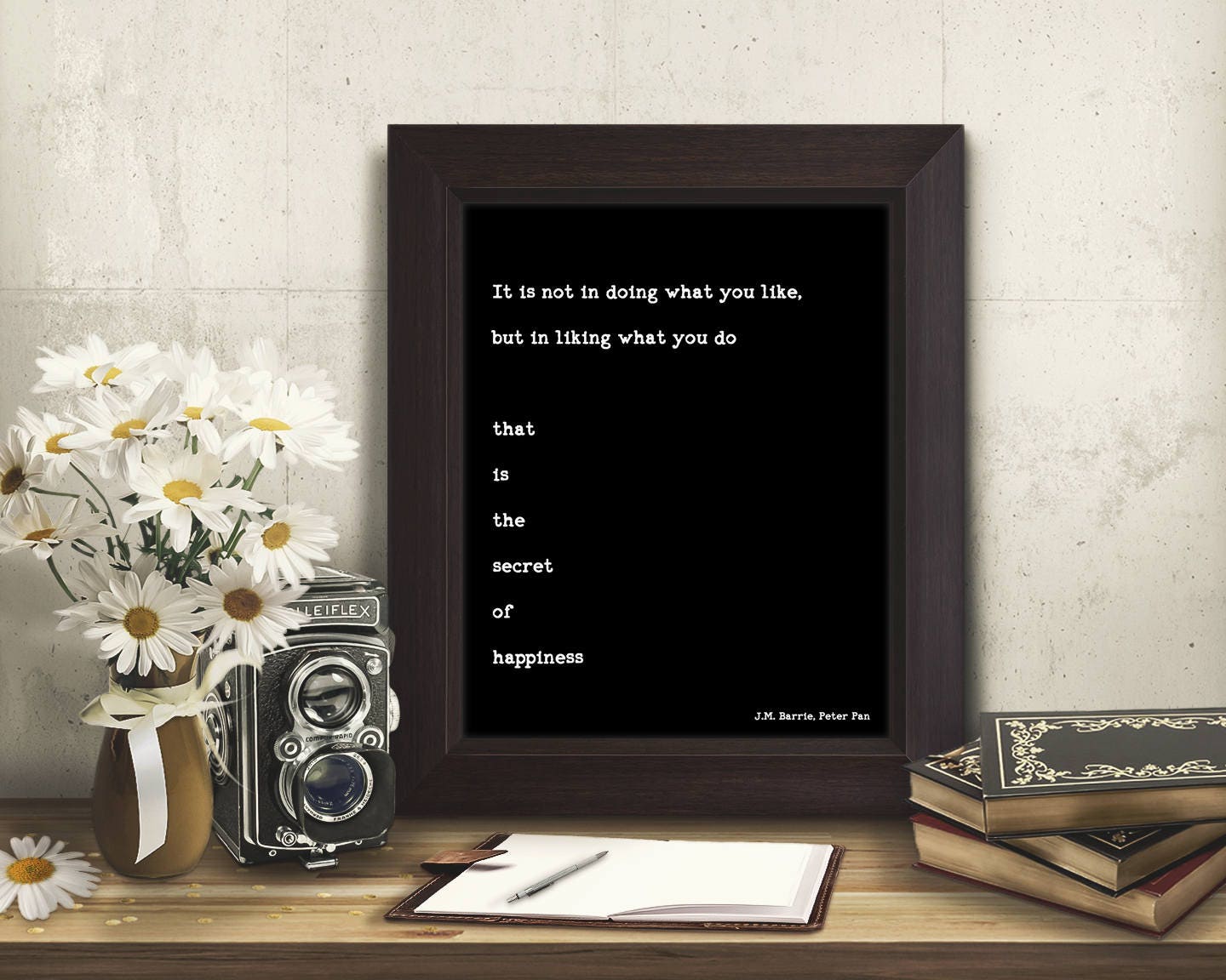 Peter Pan print motivational poster happy quote wall art