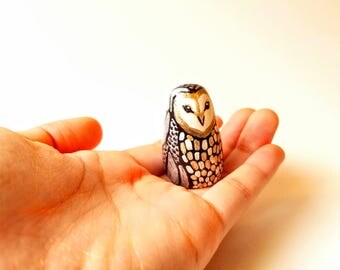 Polymer clay owl | Etsy