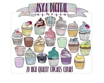 Desserts Clipart Sweet Shoppe Clip art hand drawn clip art