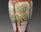 hand carved porcelain with art noveau style by calmwaterdesigns