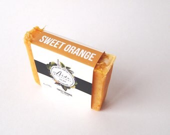 Fresh Squeezed Orange & Nutmeg Cold Process Soap Handmade