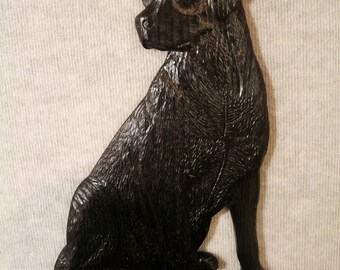 Labrador carving | Etsy