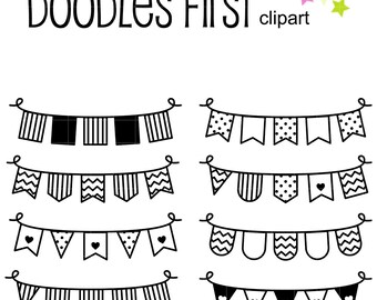 Doodle bunting | Etsy