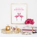 DIGITAL Philippians 4:1 Scripture Print Flamingo Print Stand
