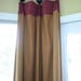 Gathered Tab Top Curtain Panel CUSTOM by LindasWindowDressing