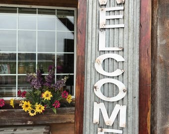 Metal welcome signs | Etsy