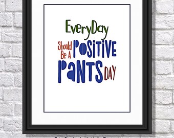 Positive pants | Etsy