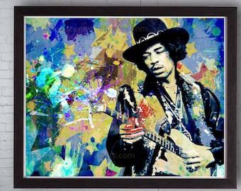 Jimi hendrix art | Etsy