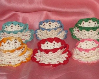 Crochet teacup | Etsy