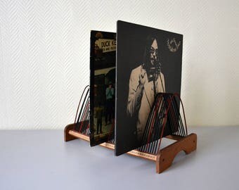 Vinyl record holder | Etsy