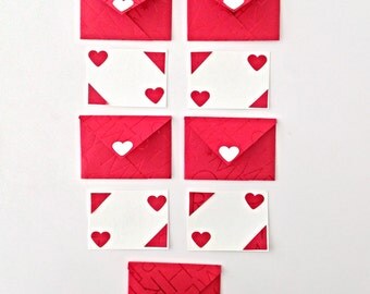 Red heart card | Etsy