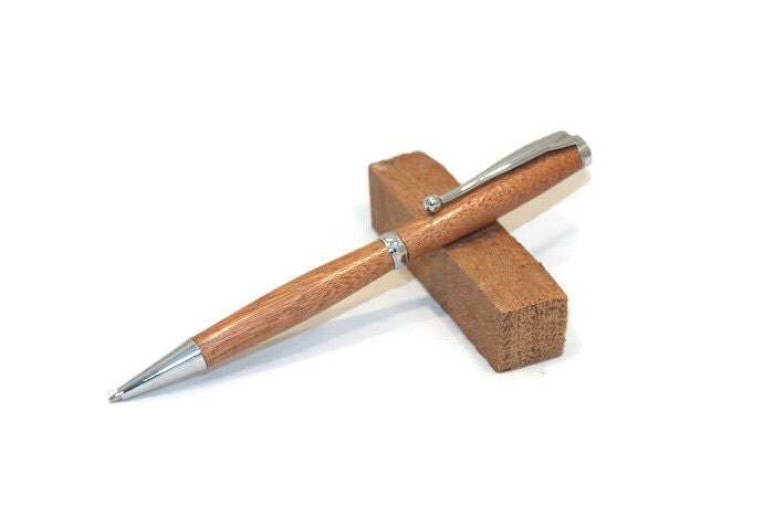 Wooden Ballpoint Pen. This elegant handcrafted twist pen has