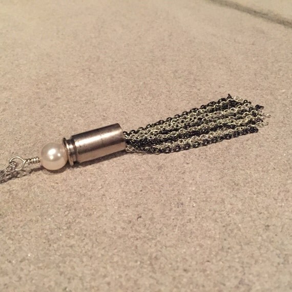 Bullet Jewelry Bullet Necklace Ammo Necklace Ammo by HannieOakley