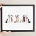 Custom Simple Stick Figure Family Portrait Family