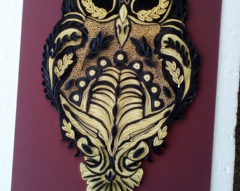 Quilling owl | Etsy