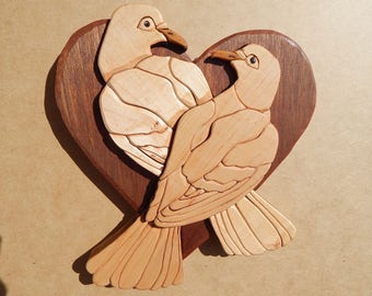 Wood intarsia | Etsy