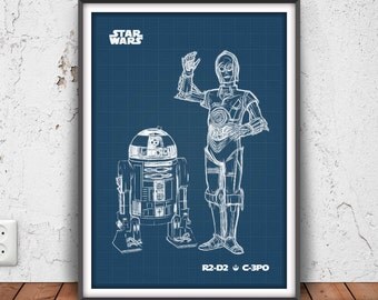 R2d2 blueprint | Etsy