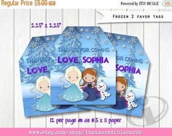 Unique frozen gift tags related items | Etsy