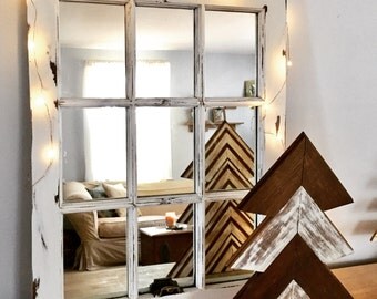 Window pane mirror | Etsy