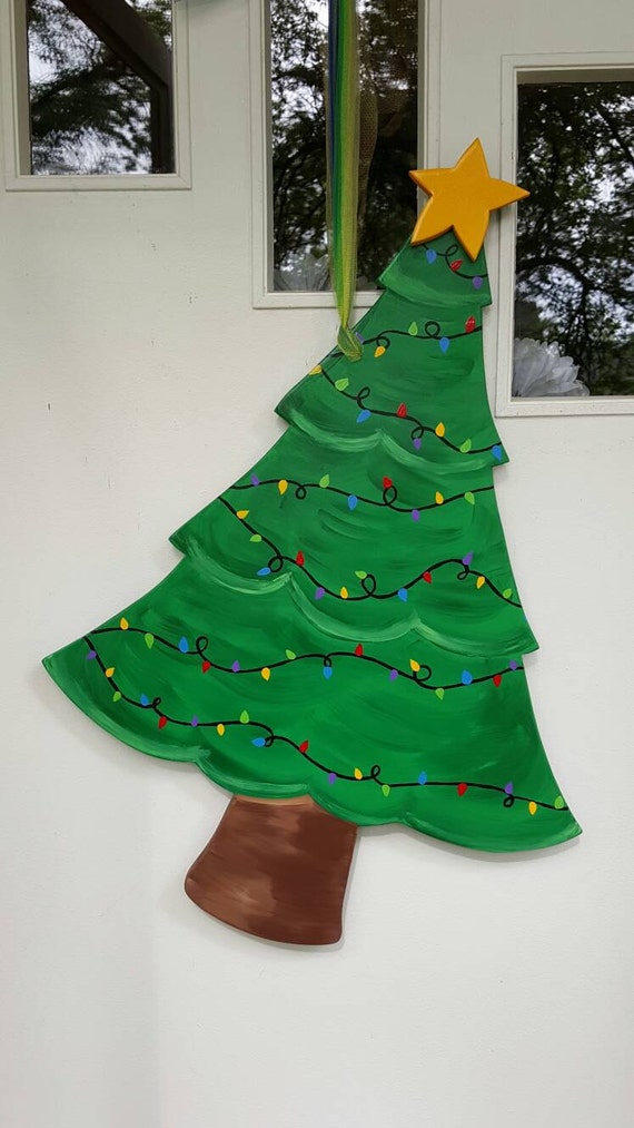 Large Christmas Tree 3D door hang