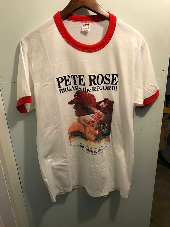 Vintage 1985 Pete Rose Breaks the Record Shirt Vintage 1985 Pete Rose Breaks the Record Shirt
