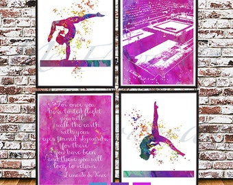 Gymnastics poster | Etsy