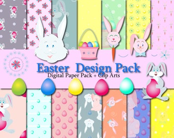 Happy easter clipart | Etsy