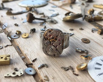 Watch movement ring | Etsy