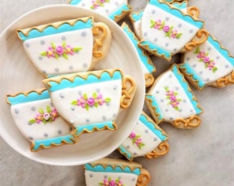 Tea party cookies | Etsy