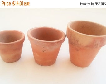 Mini clay pots | Etsy