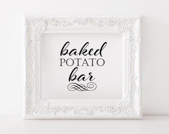 Potato bar | Etsy