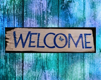 Rustic welcome sign | Etsy