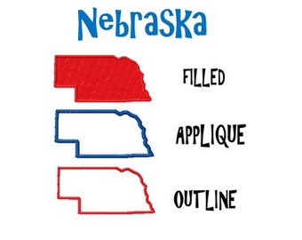 Nebraska outline | Etsy