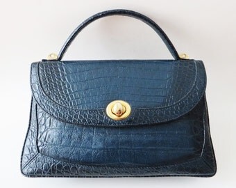 Navy blue clutch | Etsy