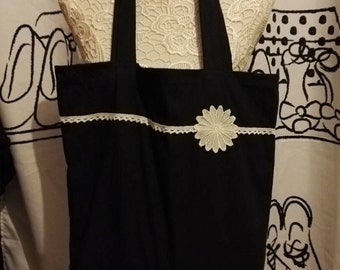 Lace tote bag | Etsy