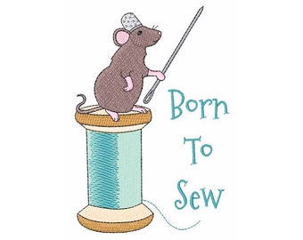 Rat embroidery | Etsy