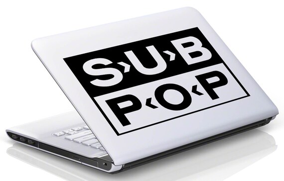 Sub Pop Record Label Vinyl Decal Grunge 90's music