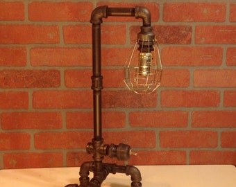 Iron pipe lamp | Etsy