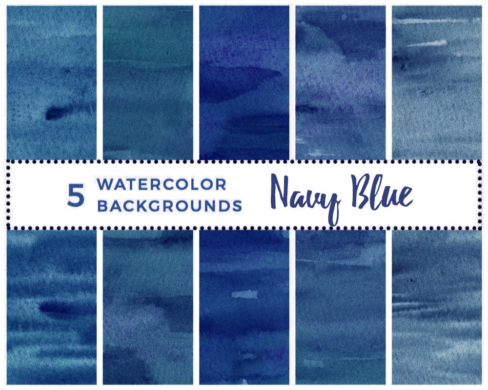 Navy Blue Watercolor Background Navy Watercolour Clipart