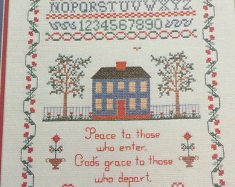 Colonial sampler | Etsy
