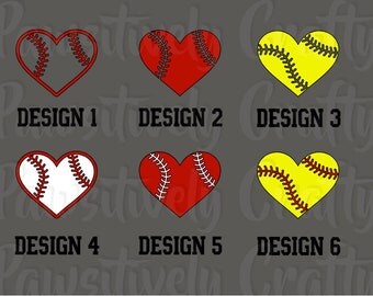 Softball decal | Etsy