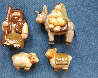 Ceramic nativity set | Etsy