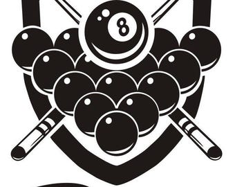 Billiards decal | Etsy