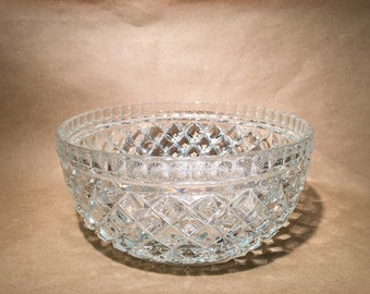 Large crystal bowl | Etsy