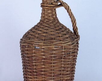 Wicker demijohn | Etsy