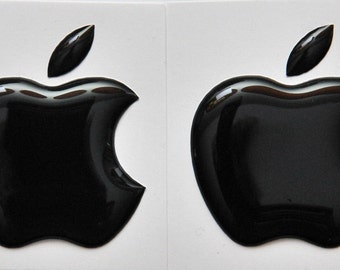 Apple logo sticker | Etsy