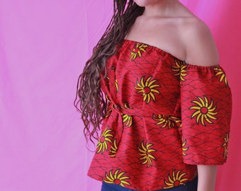 African print blouse | Etsy