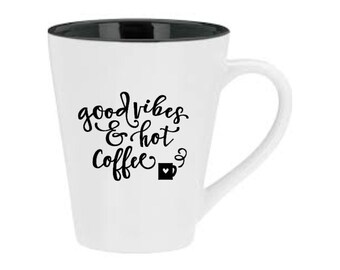 Coffee cup decal | Etsy