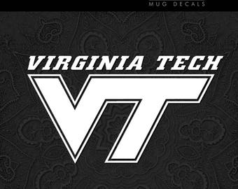 Virginia tech decal | Etsy